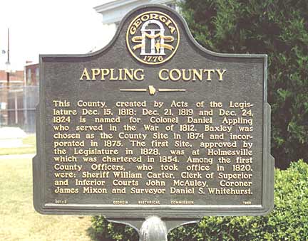 Appling County – Georgia Historical Society