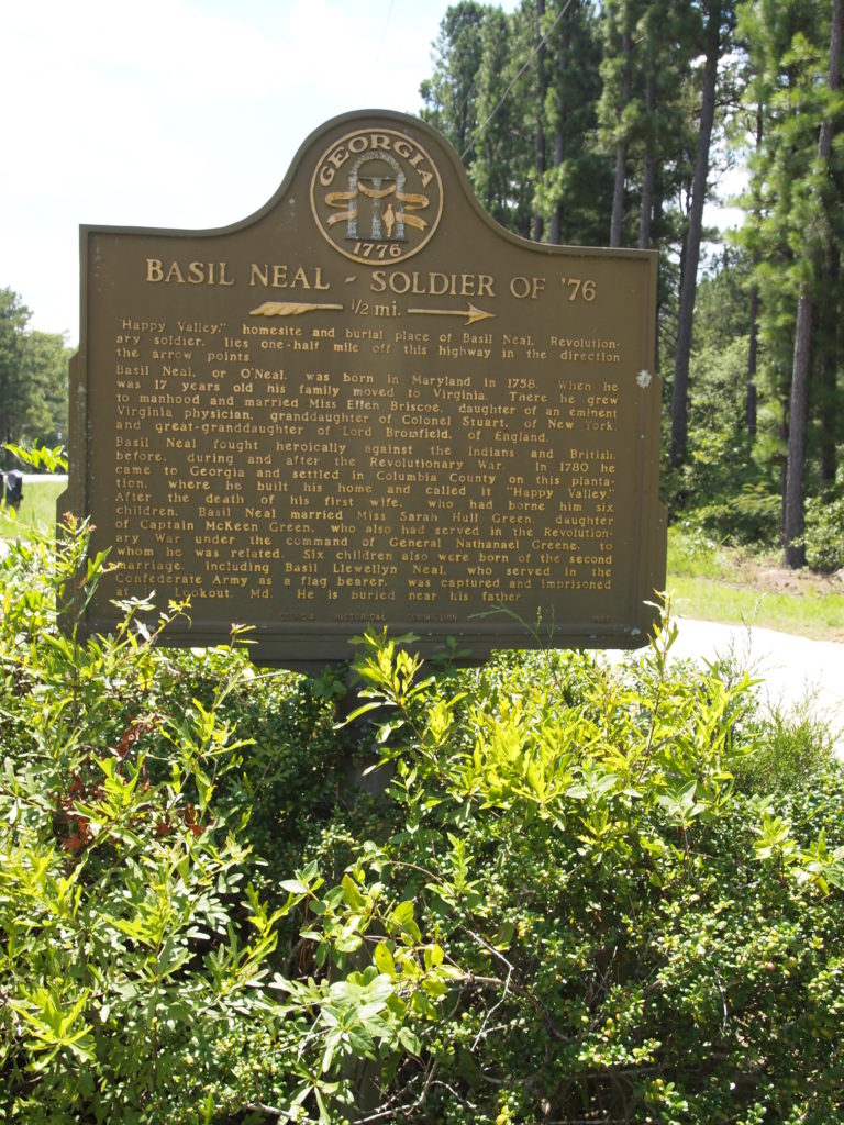 Basil Neal-Soldier of ’76 - Georgia Historical Society