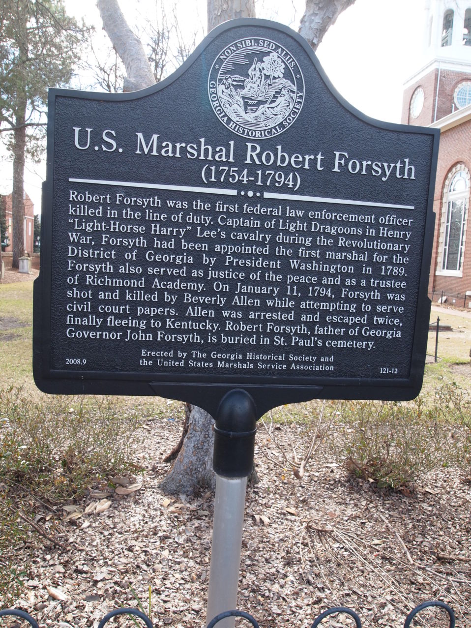 U.S. Marshal Robert Forsyth (1754 – 1794) - Georgia Historical Society