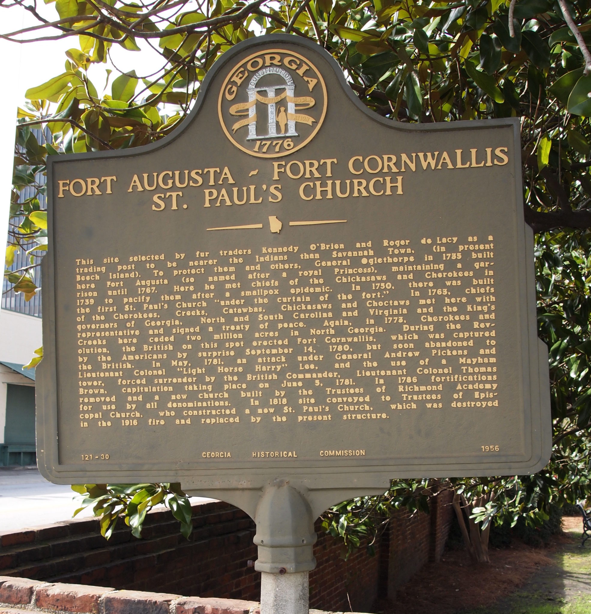 Fort Augusta-Fort Cornwallis: St. Paul’s Church - Georgia Historical ...