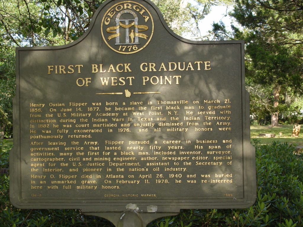 Marker Monday: The First Black Graduate of West Point - Georgia ...