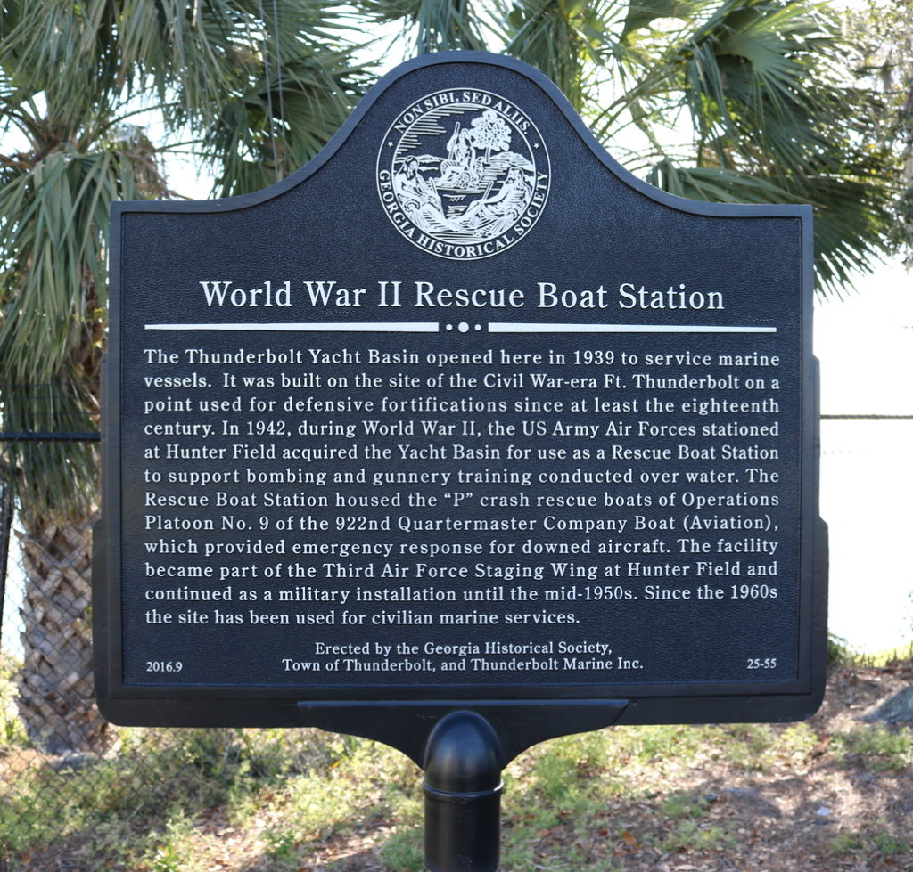 Marker Monday: WWII Rescue Boat Station – Georgia Historical Society