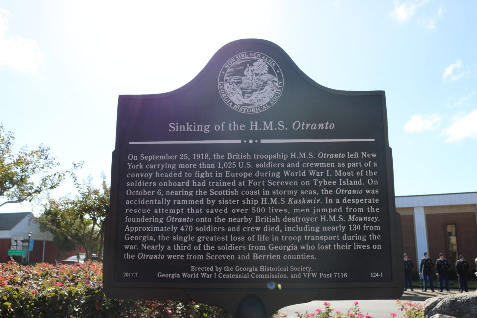 Sinking of the H.M.S. Otranto - Georgia Historical Society