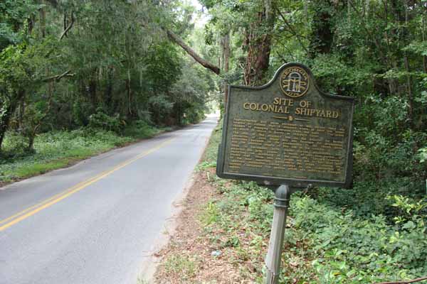 Site of Colonial Shipyard - Georgia Historical Society