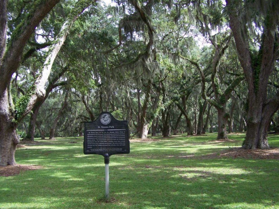 Marker Monday: St. Simons Park - Georgia Historical Society