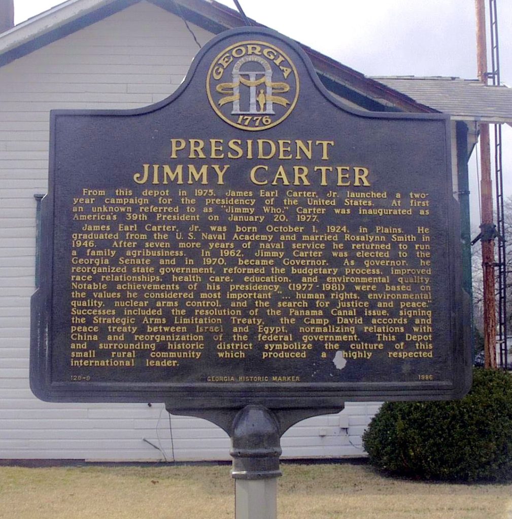 Marker Monday: President Jimmy Carter - Georgia Historical Society