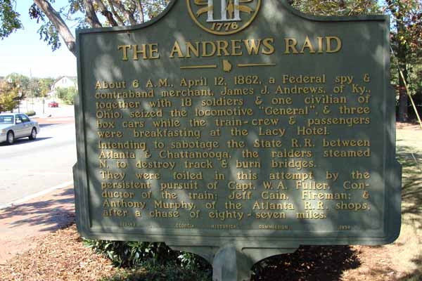 Marker Monday: The Andrews Raid - Georgia Historical Society