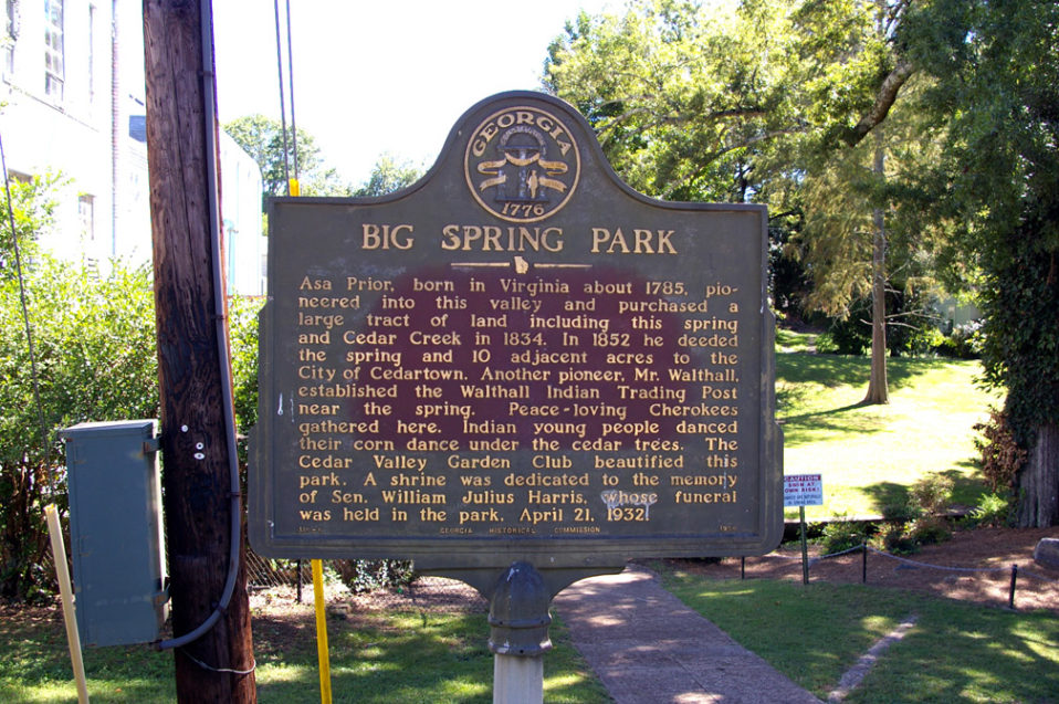 Marker Monday: Big Spring Park – Georgia Historical Society