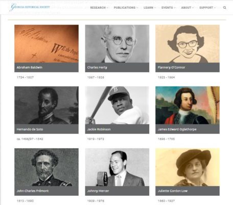 Digital Resources for Georgia’s Students: Featured Historical Figures ...