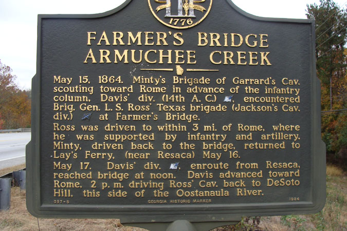 Farmer's Bridge Armuchee Creek - Georgia Historical Society