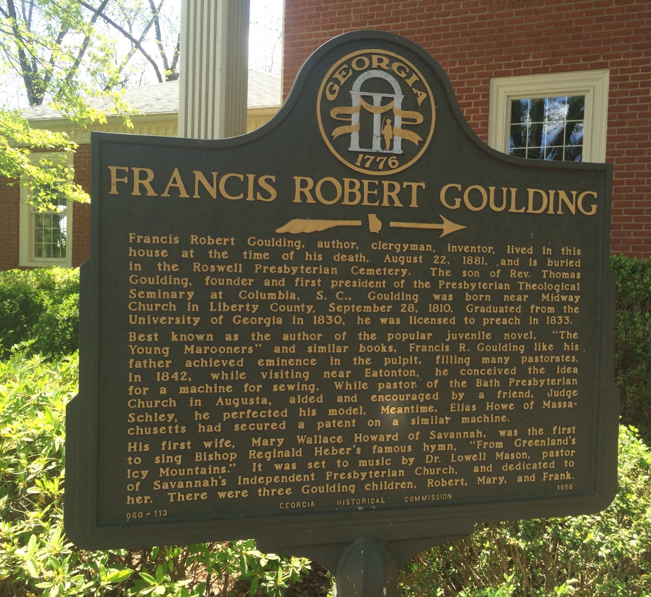 Francis Robert Goulding - Georgia Historical Society