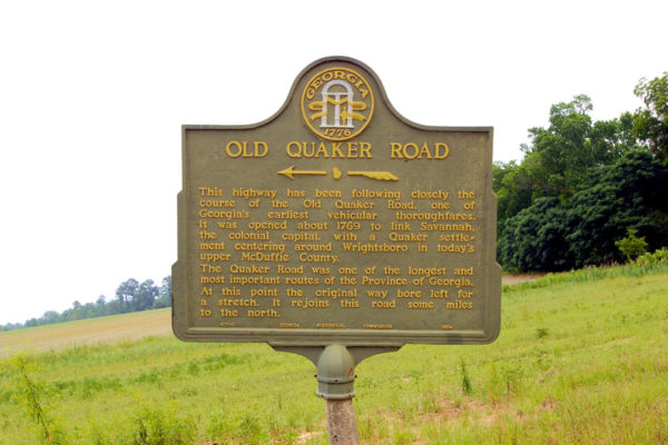 Old Quaker Road - Georgia Historical Society