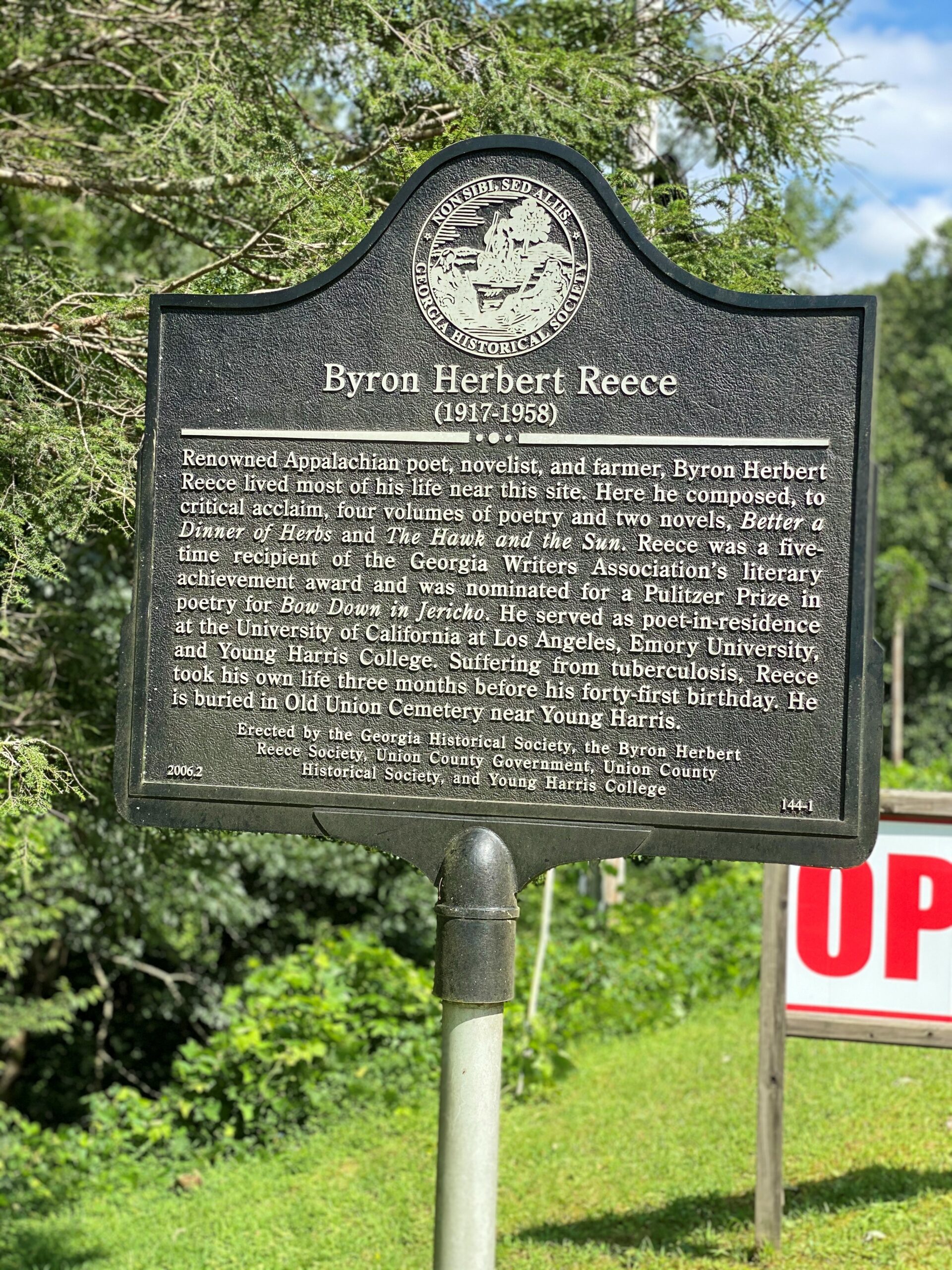 Byron Herbert Reece - Georgia Historical Society