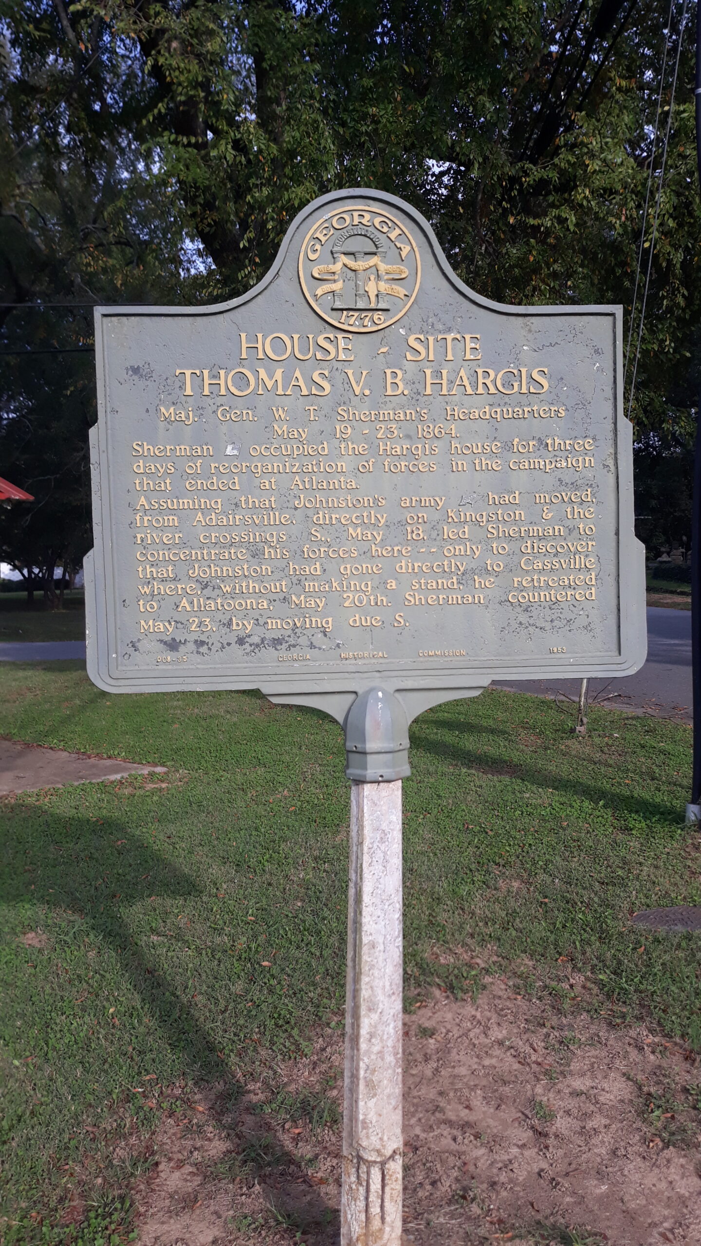 House-Site Thomas V. B. Hargis - Georgia Historical Society