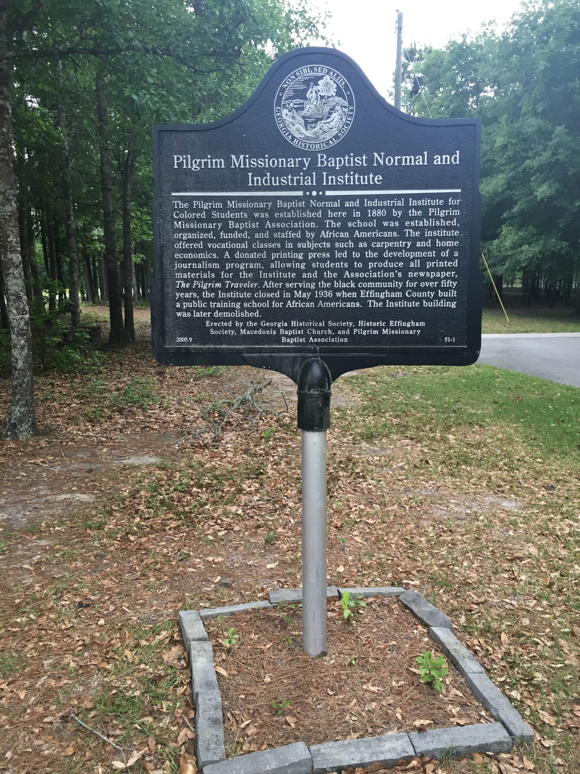 Pilgrim Missionary Baptist Normal and Industrial Institute - Georgia ...