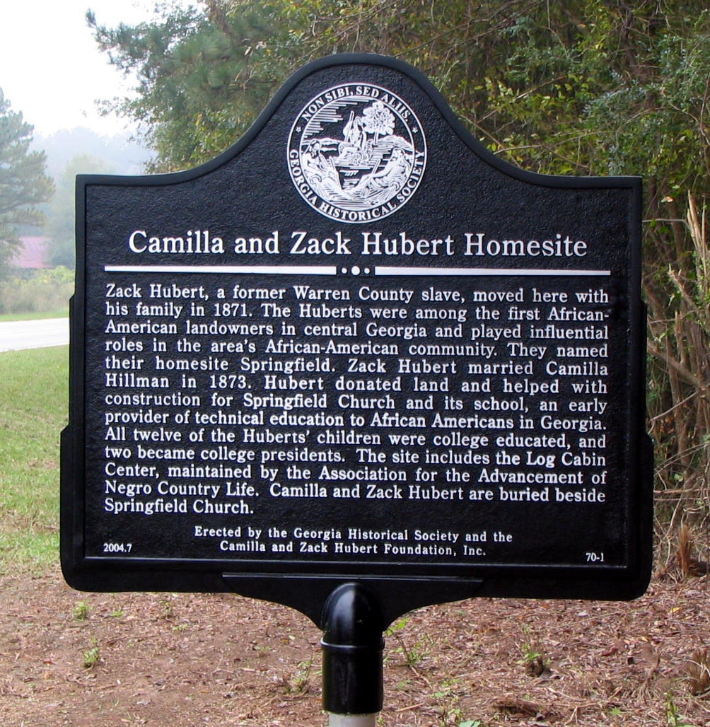 Camilla and Zack Hubert Homesite - Georgia Historical Society