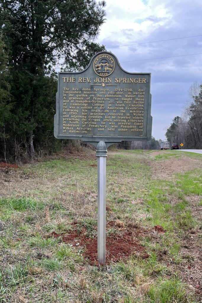 The Rev. John Springer - Georgia Historical Society