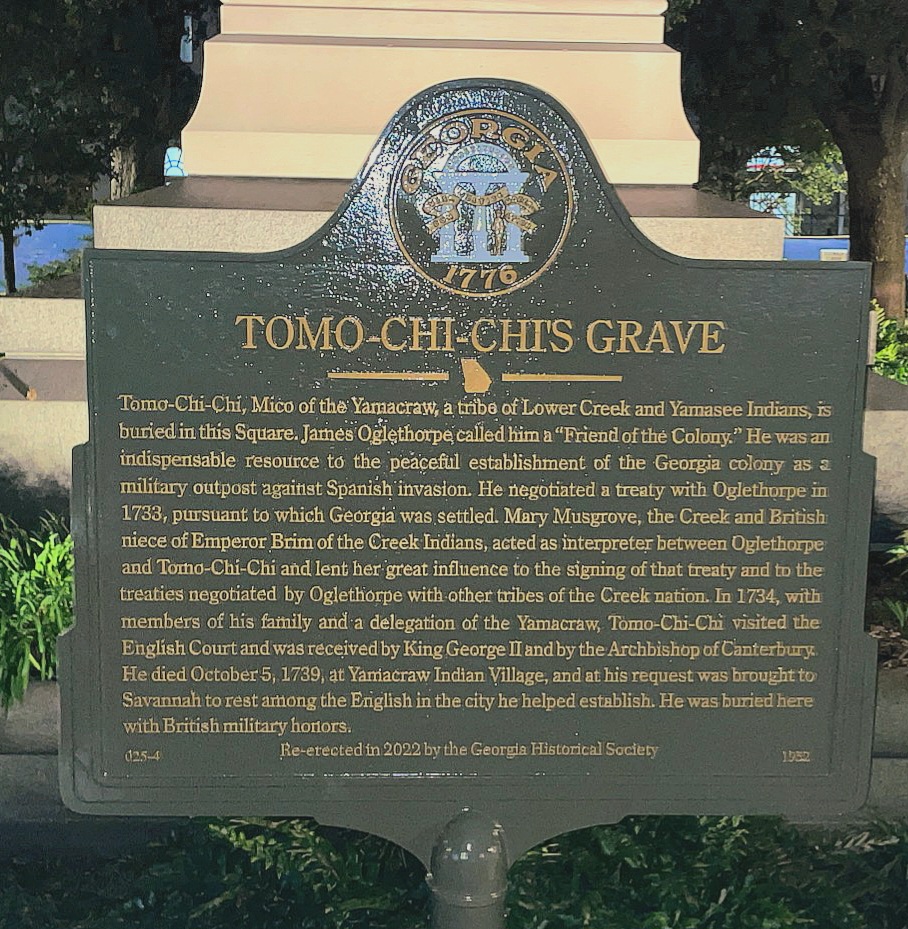 Tomo-Chi-Chi’s Grave - Georgia Historical Society